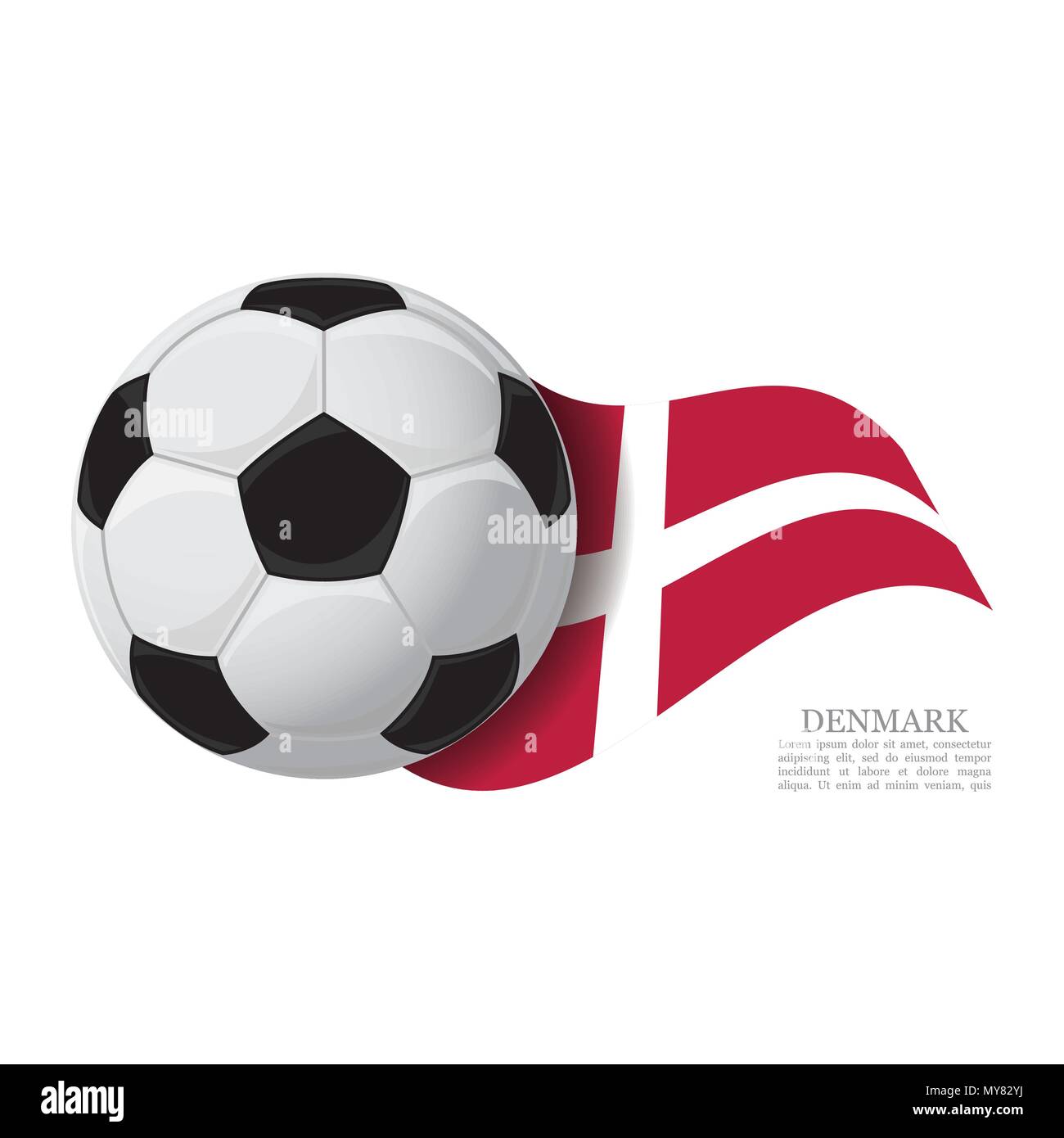 Denmark Football Badge Stock Vector Images - Alamy