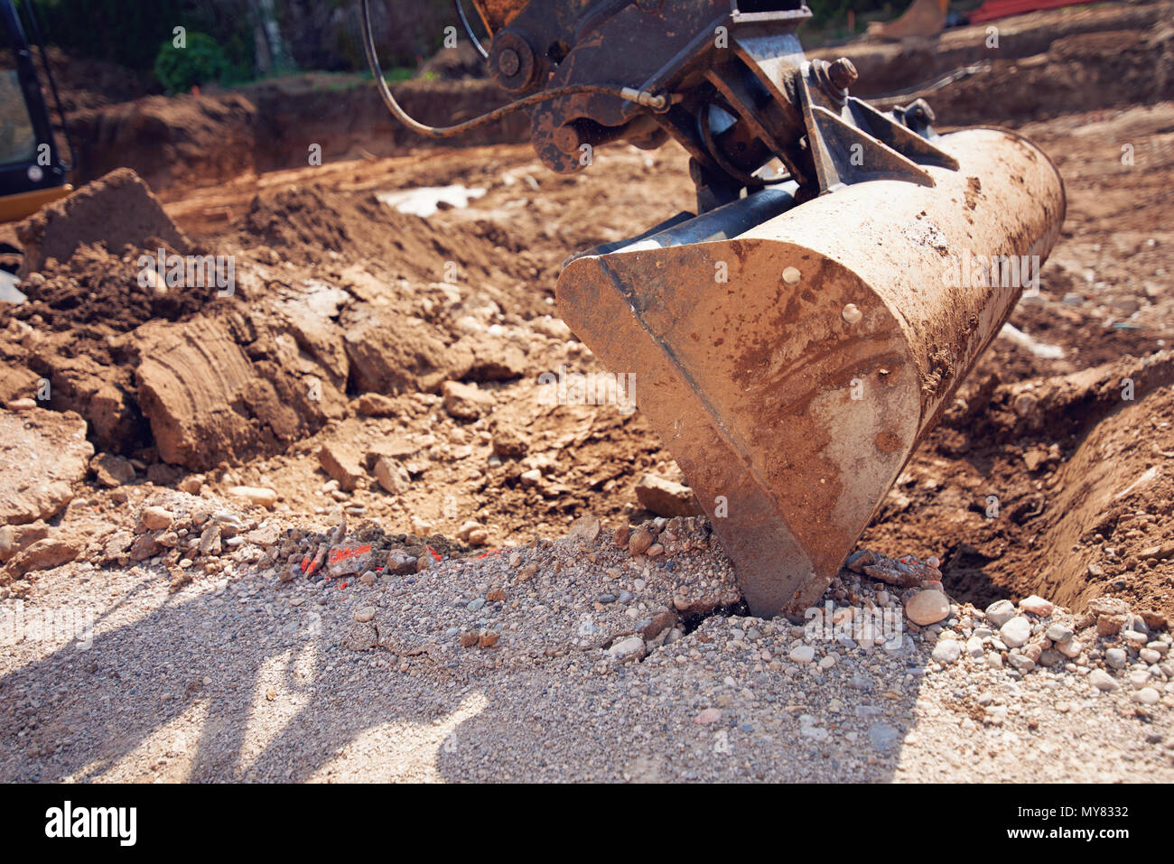 Backhoe Digging Footings