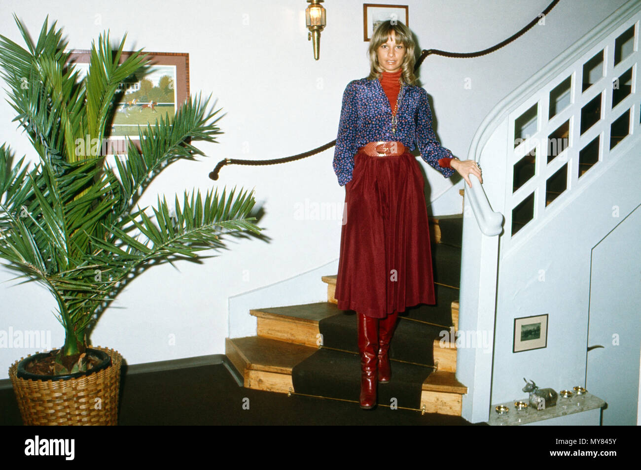 Prinzessin Angela von Hohenzollern nach der Scheidung von Prinz ...