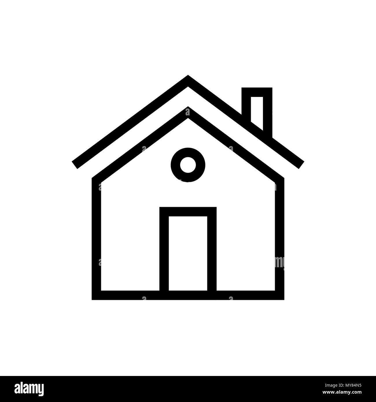 Home Address Icon Black