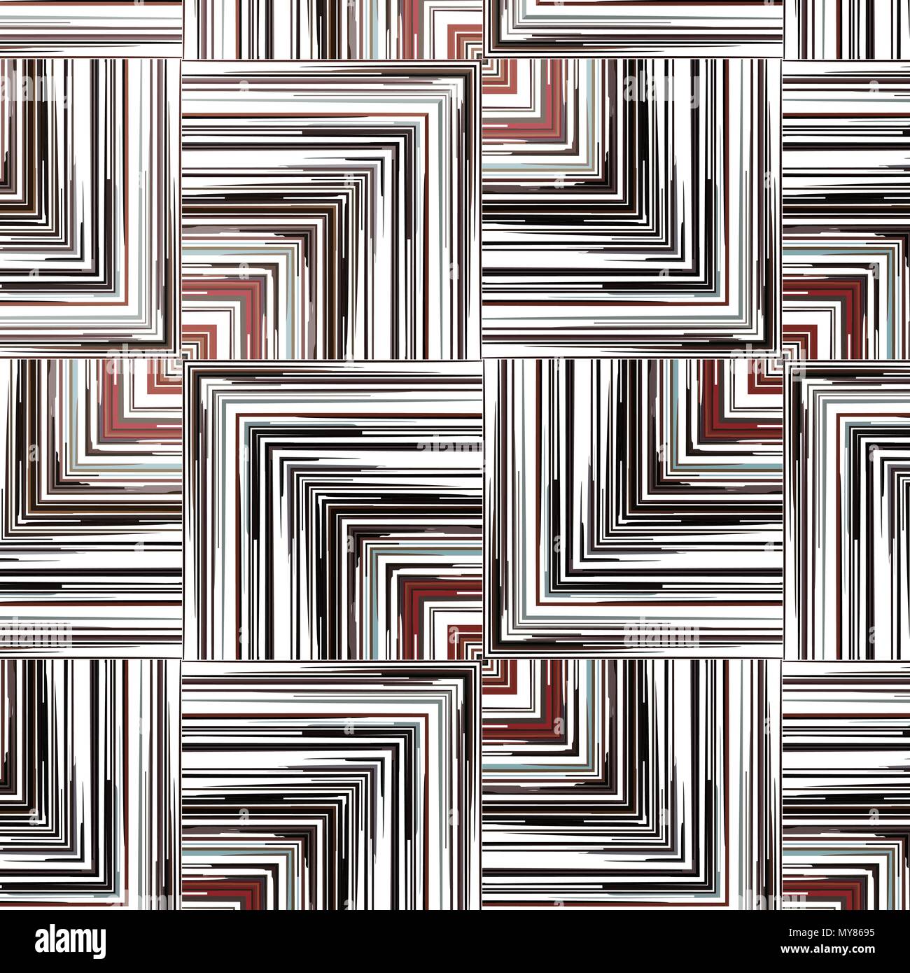 Constructive geometric pattern in shades of brown colors. Emotional ...