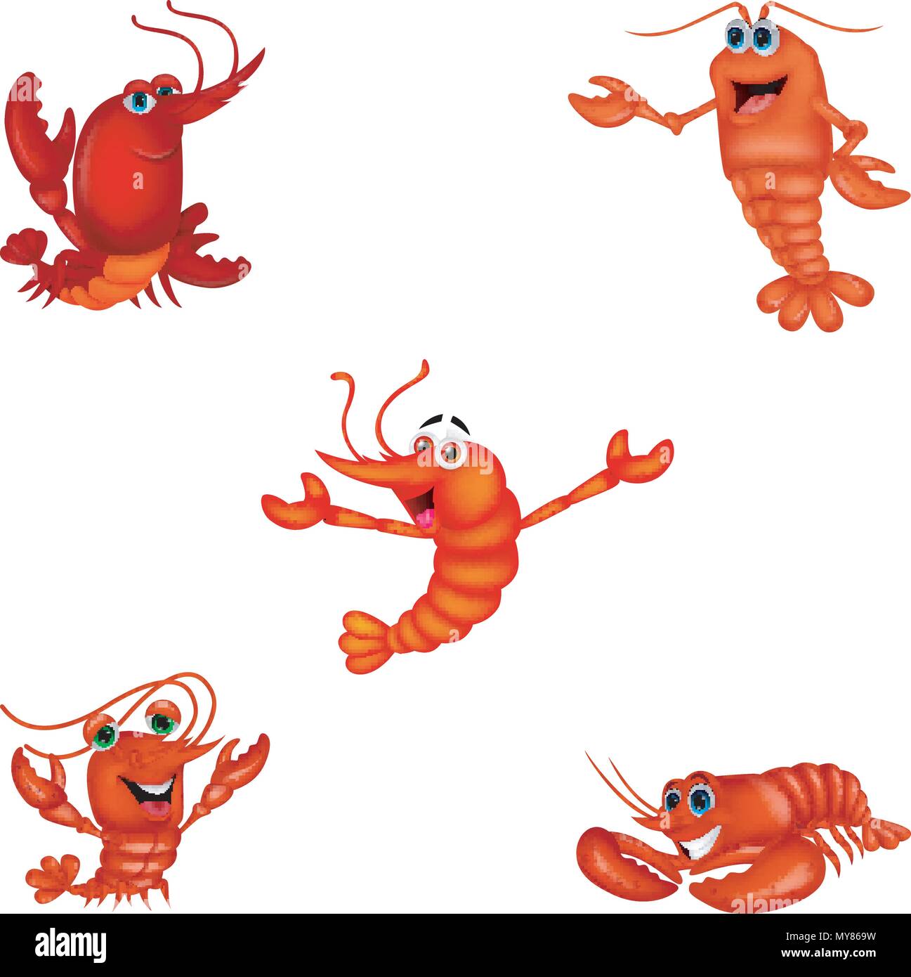 Lobster cartoon character hi-res stock photography and images - Alamy