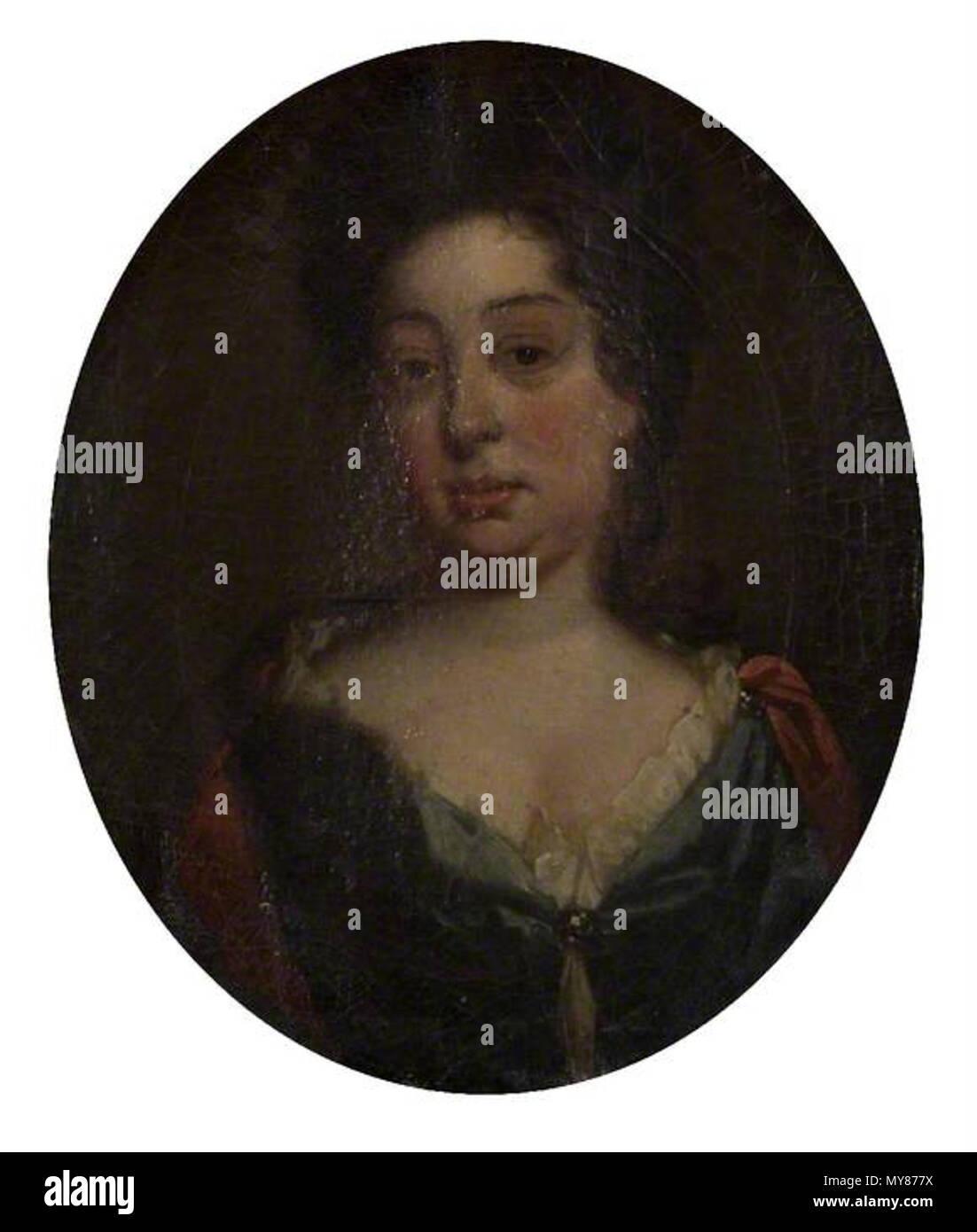 . English: Half length portrait of Zenobia Malet. c. 17th century ...