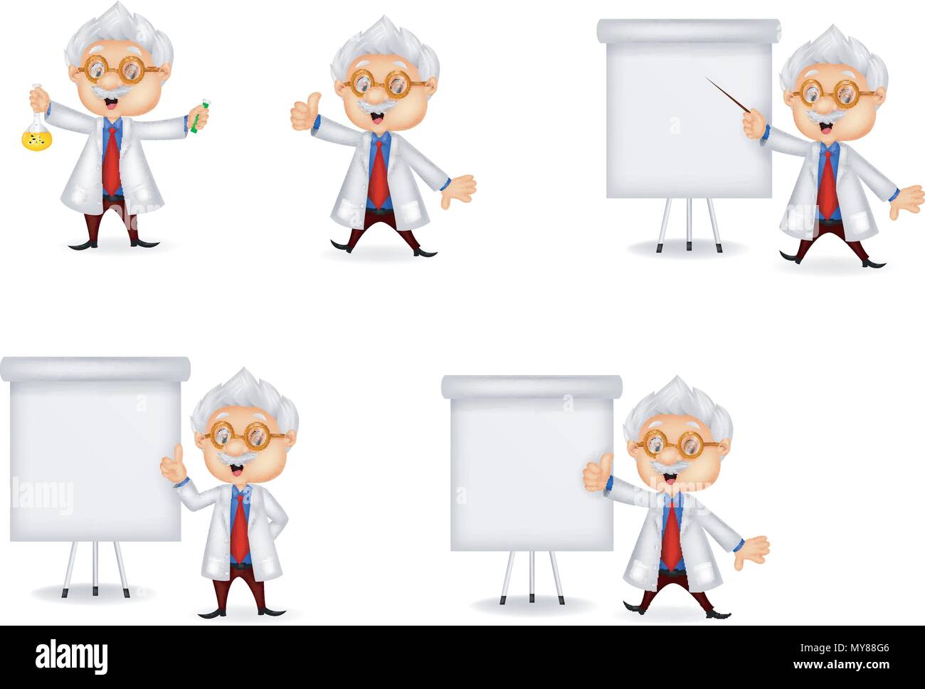 Young chemist scientist test Stock Vector Images - Alamy