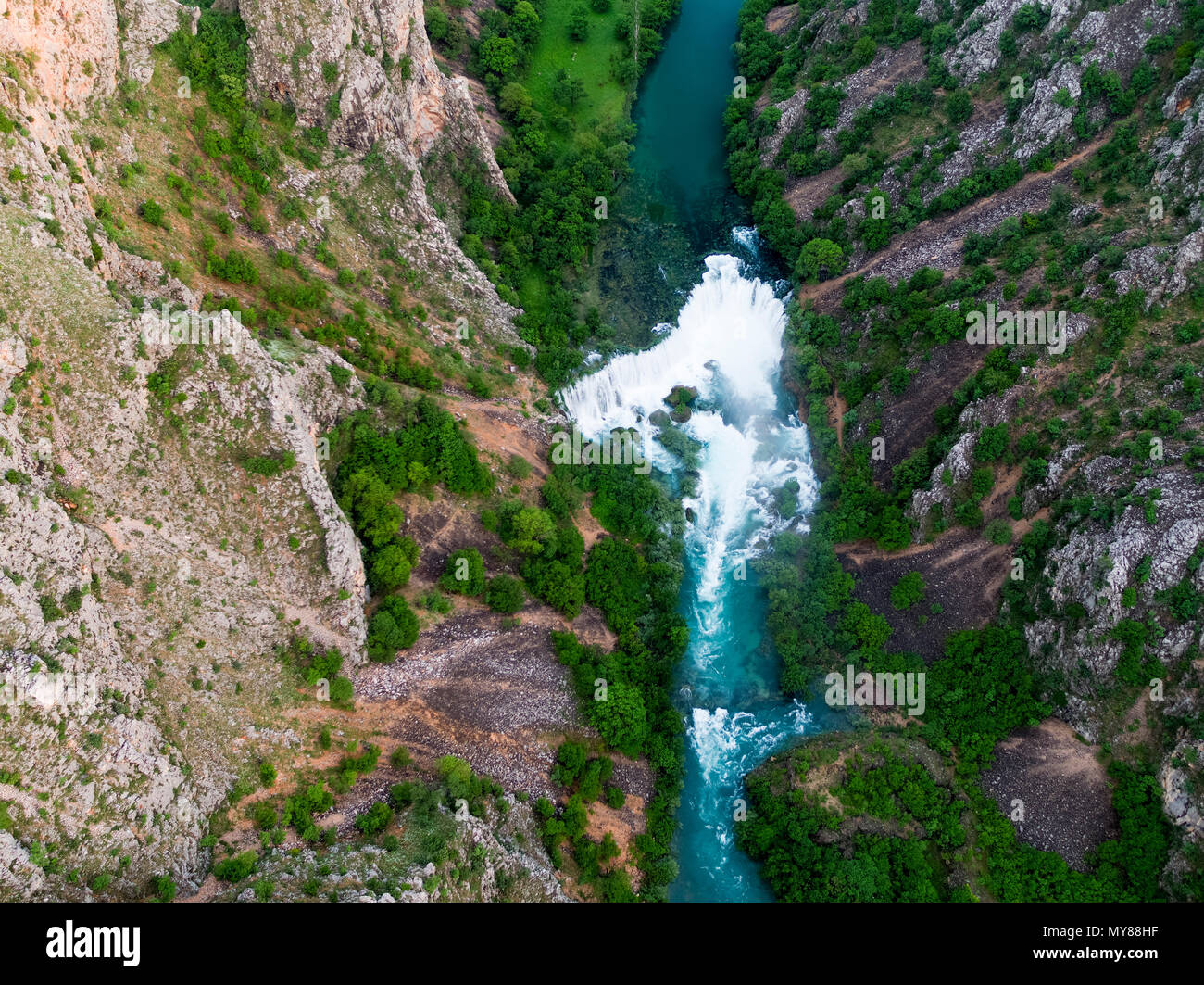 Visoko buk Waterfall on Zrmanja River, Croatia Stock Photo - Alamy