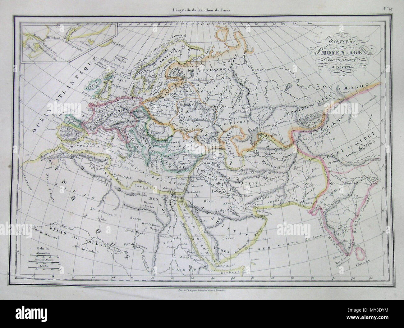 . Geographie Du Moyen Age Principalement au IXe Siecle. English: This ...