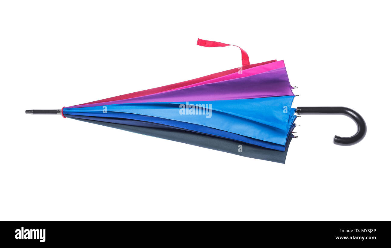 Multicolored umbrella. Colors of rainbow Stock Photo - Alamy