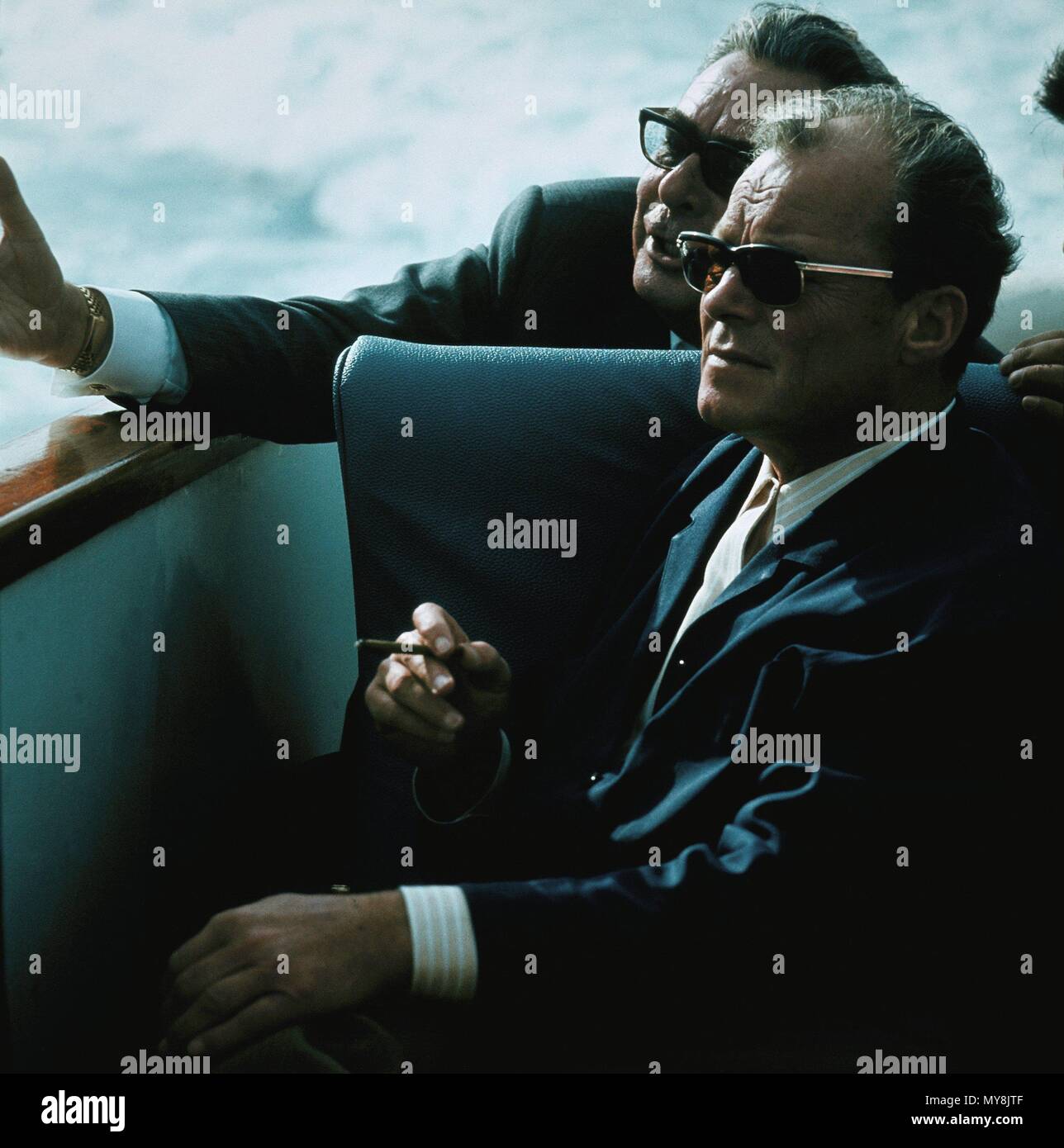 German Chancellor Willy Brandt (front) and Soviet head of state Leonid ...