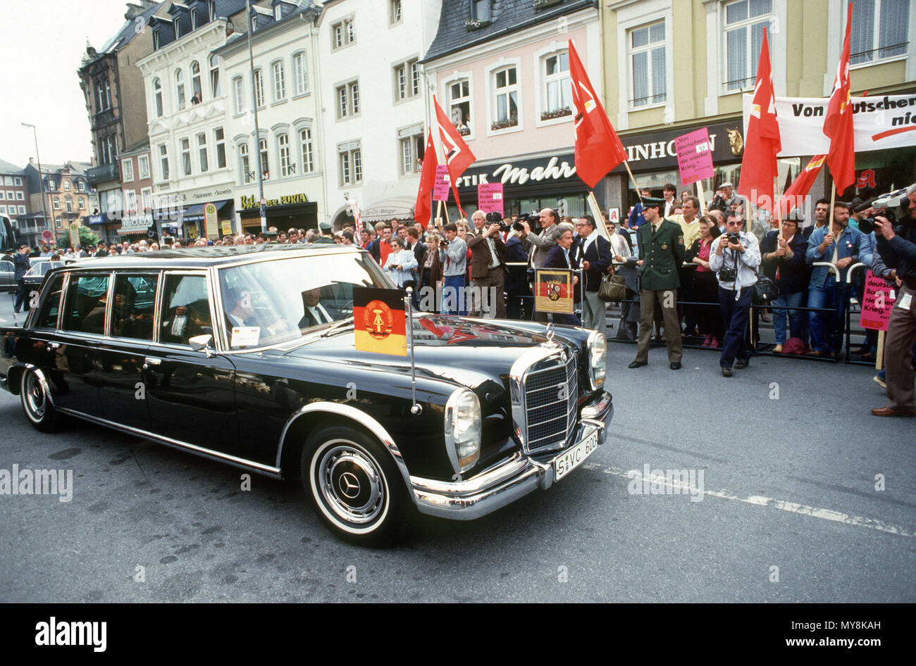 The limousine of GDR head of state Erich Honecker in his birthplace ...