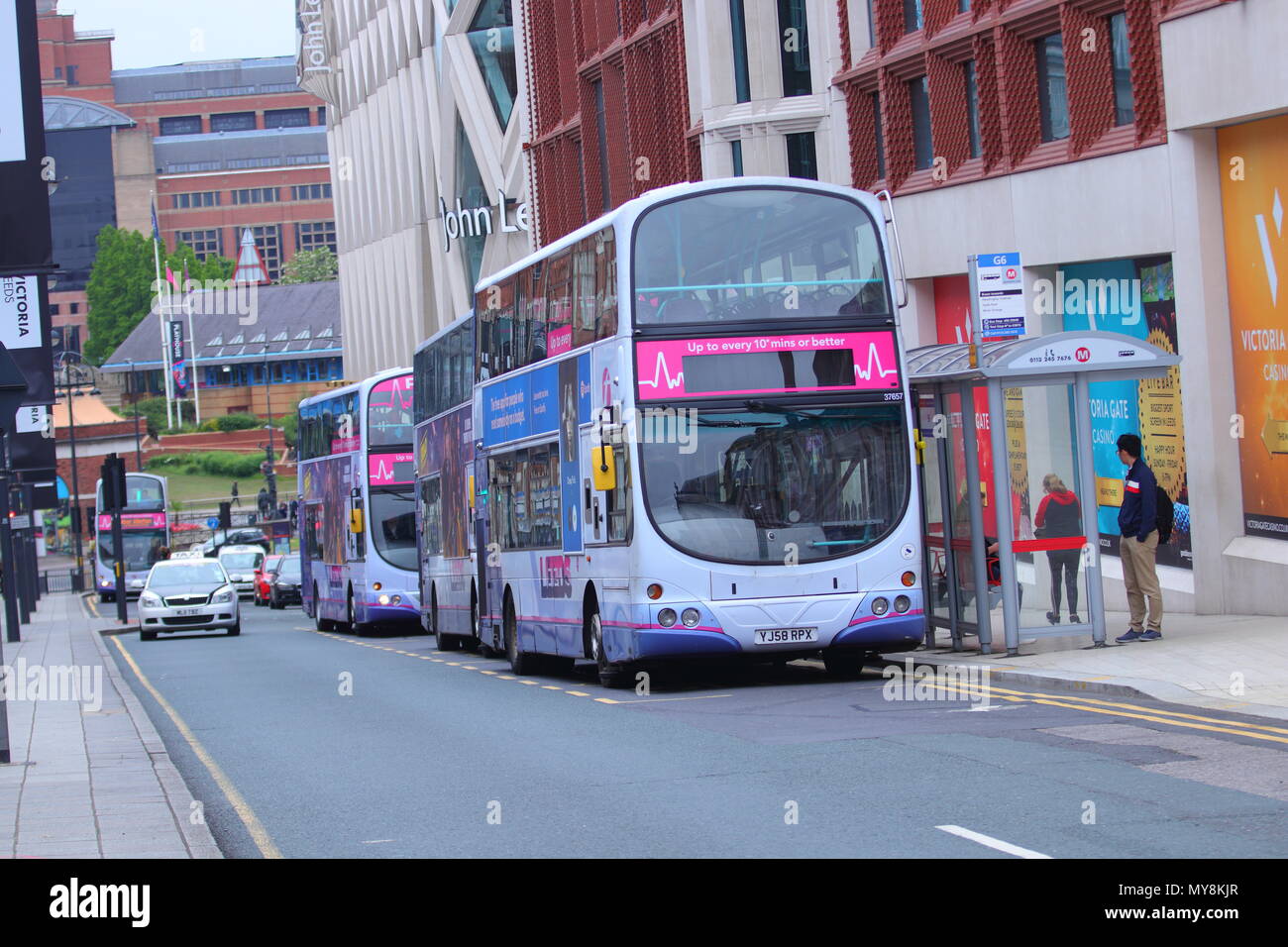 First leeds bus double decker hi-res stock photography and images - Alamy