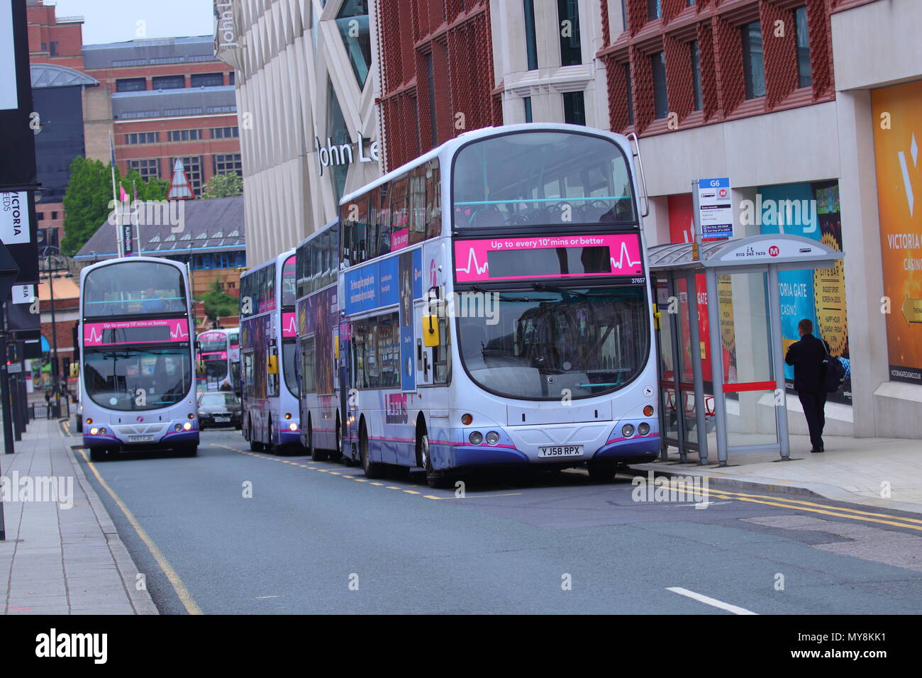 First leeds bus double decker hi-res stock photography and images - Alamy