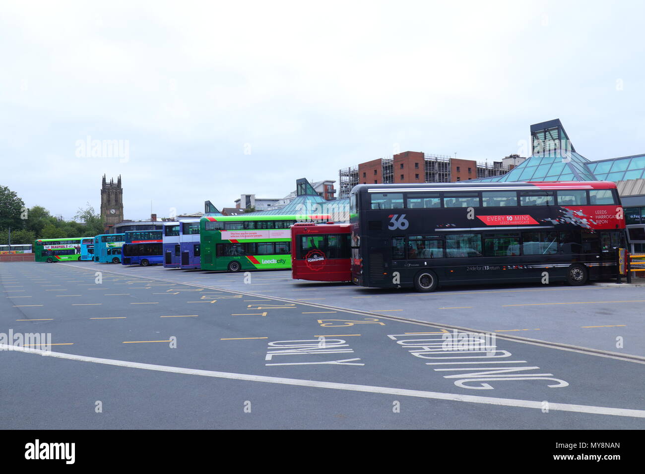 The 36 bus run by The Harrogate Bus Company which runs between Leeds ...