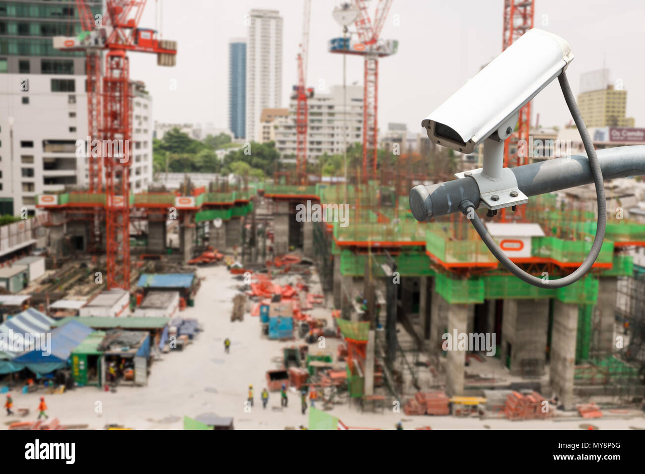 Dome cctv camera construction site hi-res stock photography and images ...