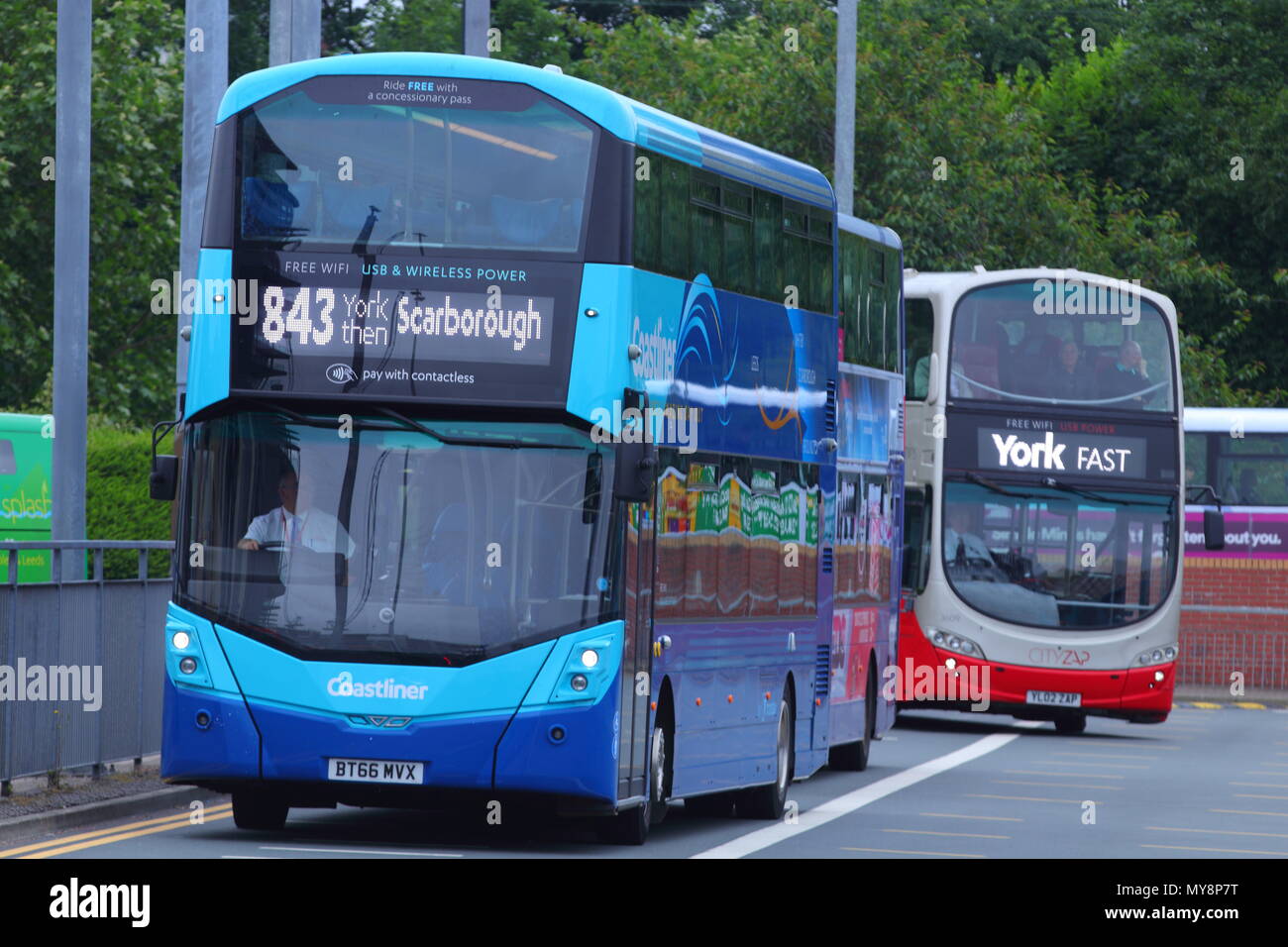 Yorkshire Coastliner at Leeds Bus Station Stock Photo - Alamy