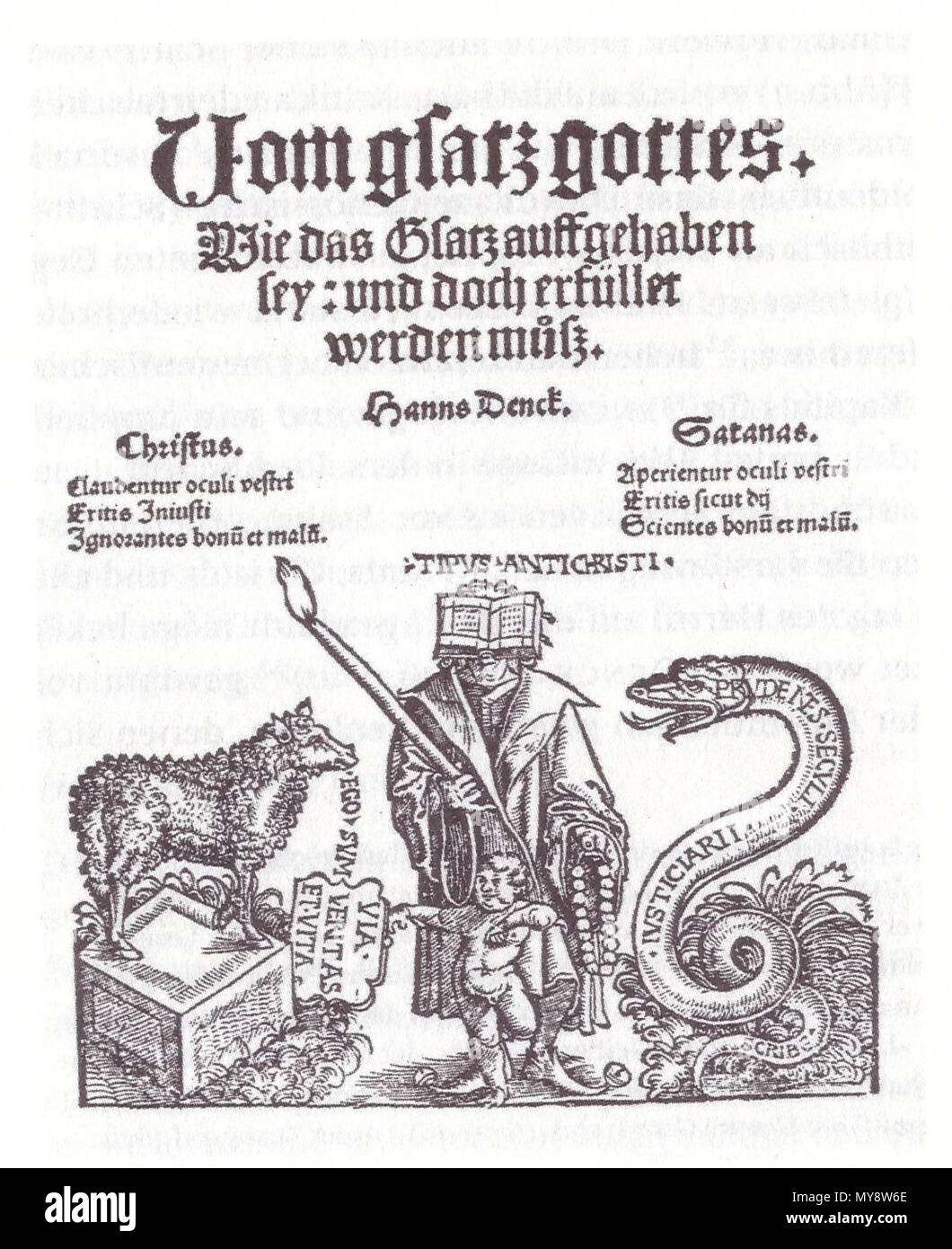 . English: The title page of the treatise „On God's Law. Deutsch: Das ...