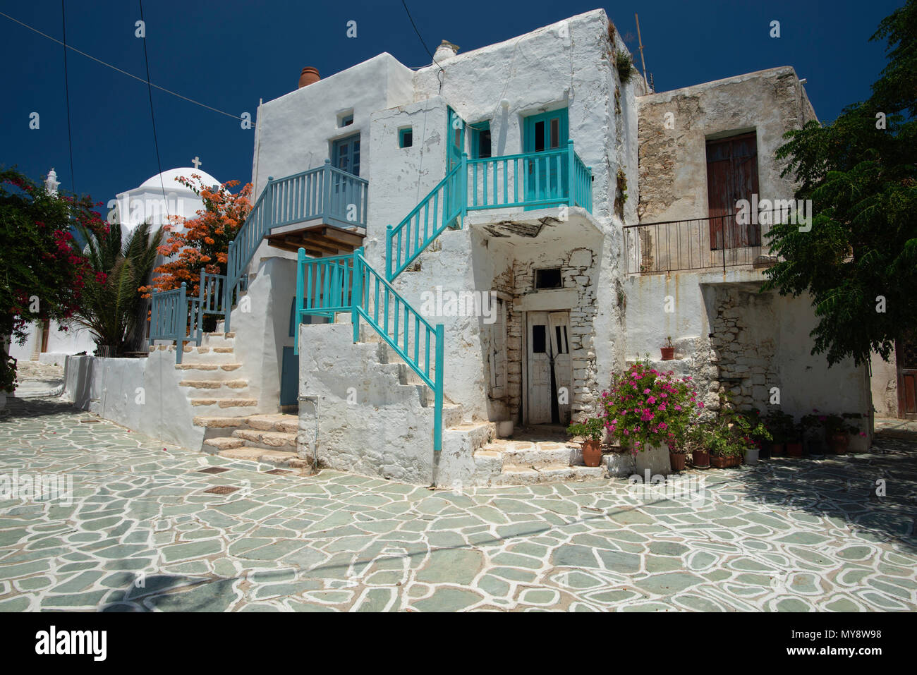 Greek Architecture Cyclades Islands Stock Photo - Alamy