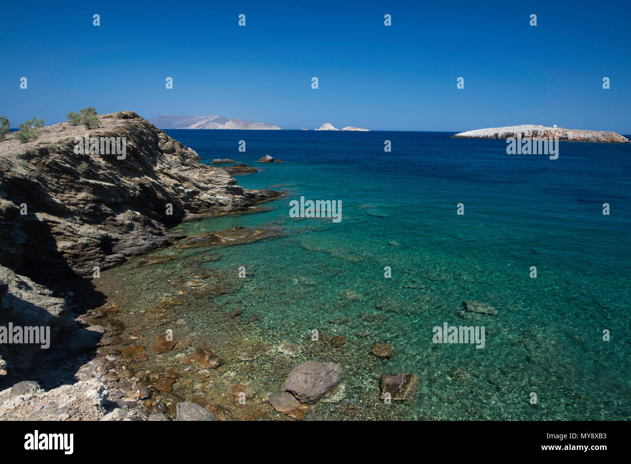 Greek Island Beach Cyclades Stock Photo - Alamy