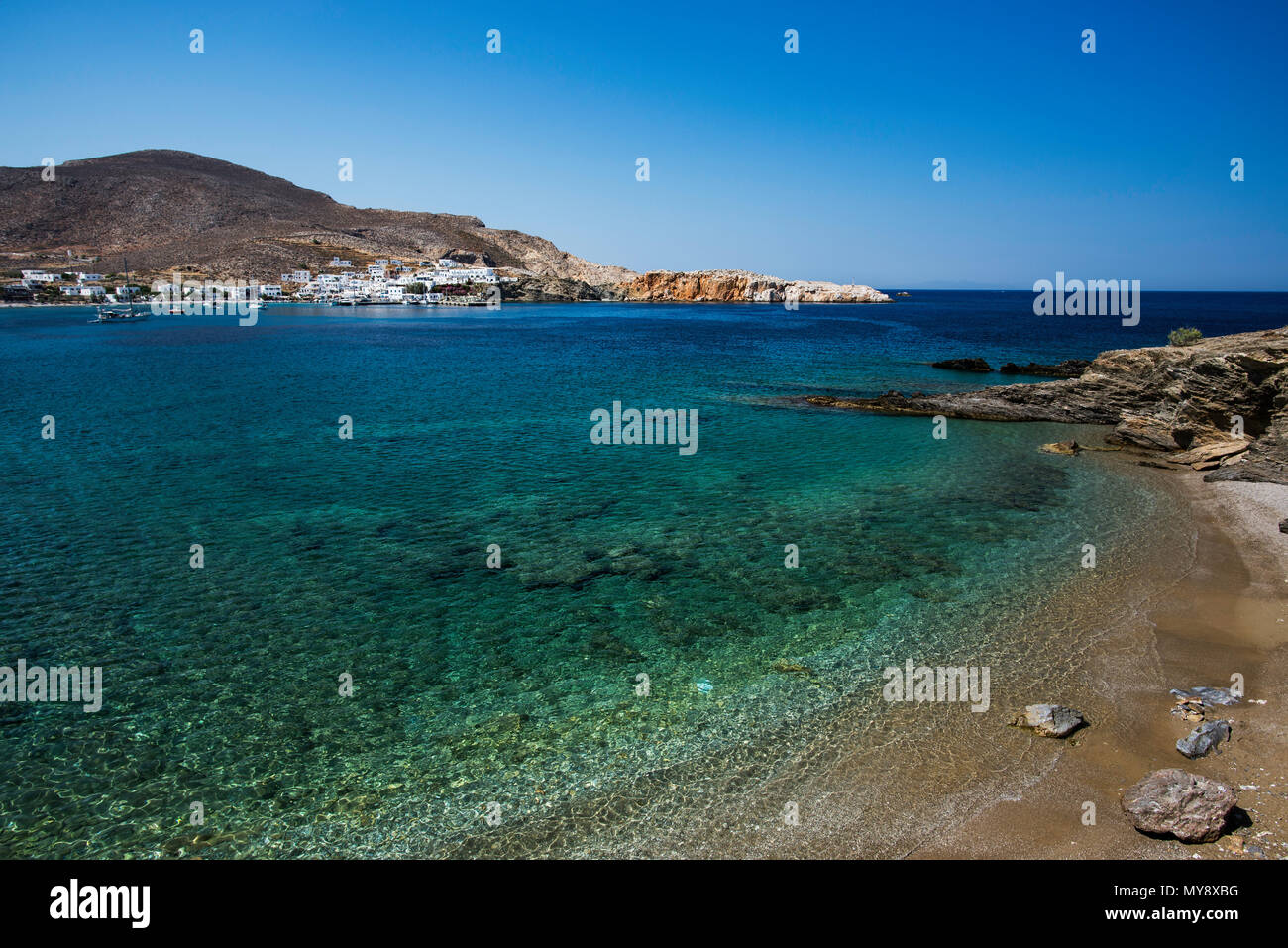Greek Island Beach Cyclades Stock Photo - Alamy