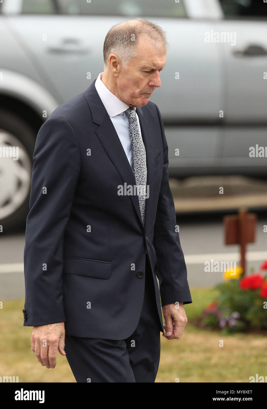 Sir Geoff Hurst at the funeral of 1966 World Cup winner Ray Wilson at ...