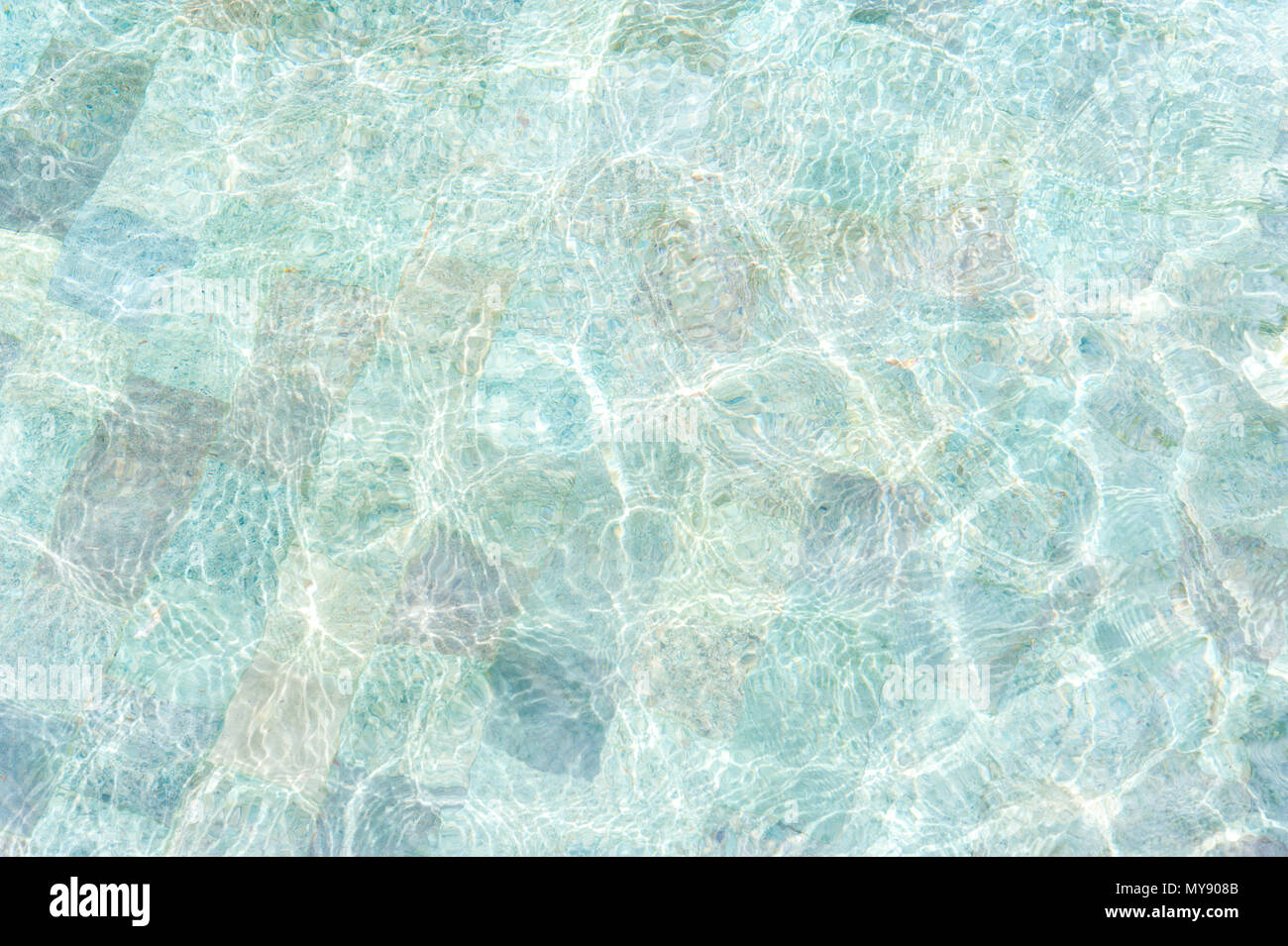 Texture of water surface in swimming pool Stock Photo - Alamy