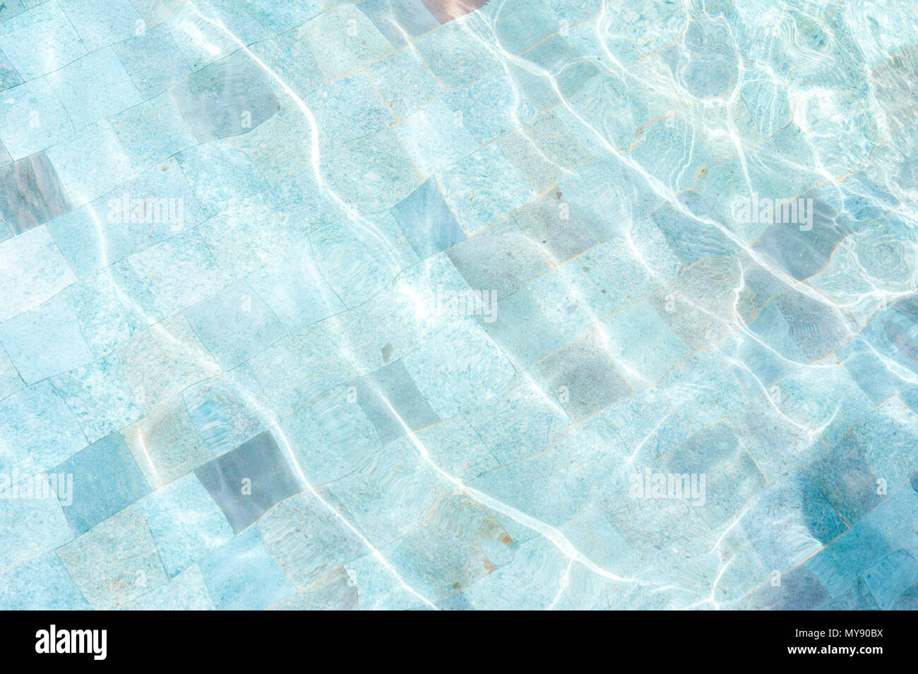 Texture of water surface in swimming pool Stock Photo - Alamy