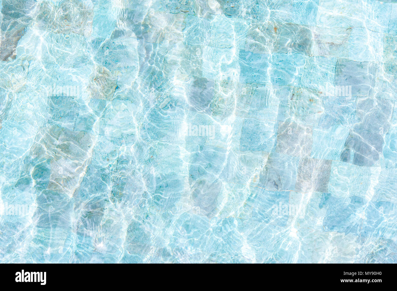 Texture of water surface in swimming pool Stock Photo - Alamy