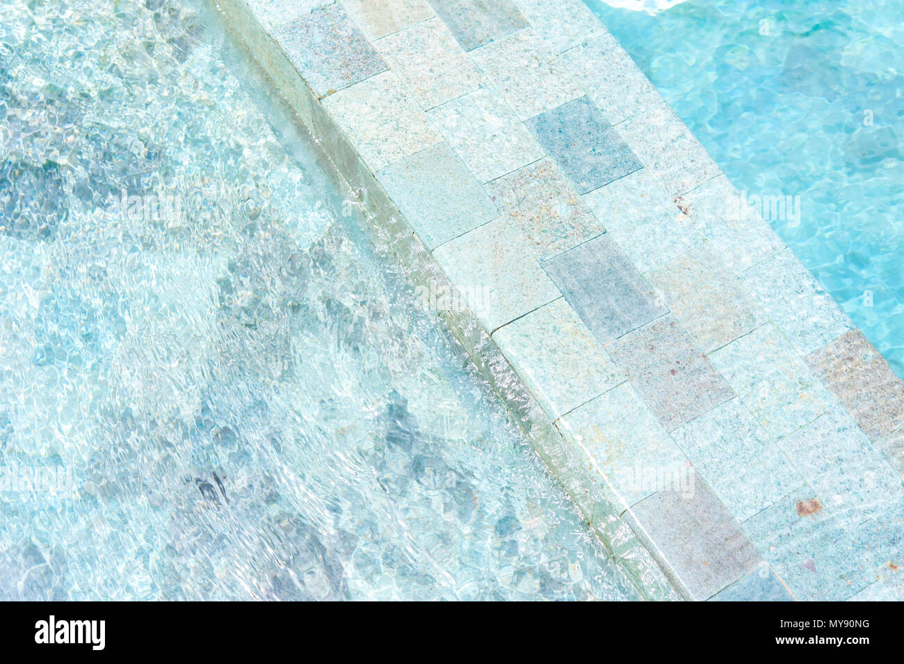 Texture of water surface in swimming pool Stock Photo - Alamy