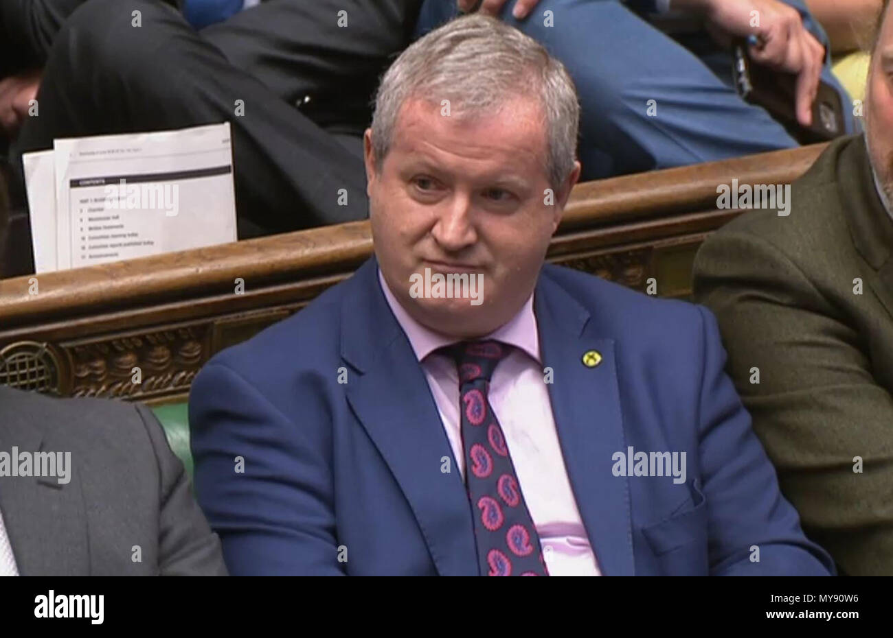 SNP Westminster leader Ian Blackford during Prime Minister's Questions ...