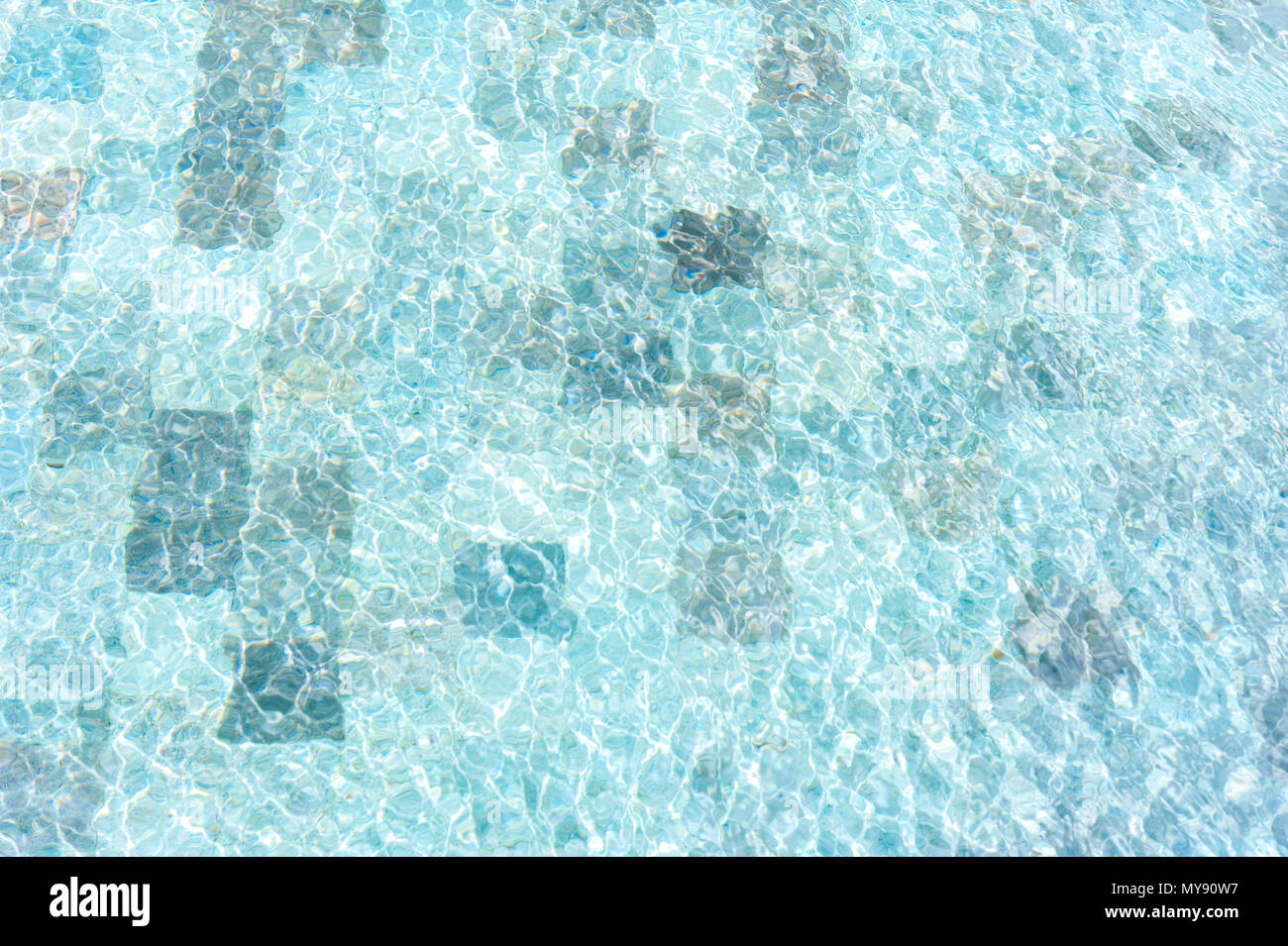 Texture of water surface in swimming pool Stock Photo - Alamy