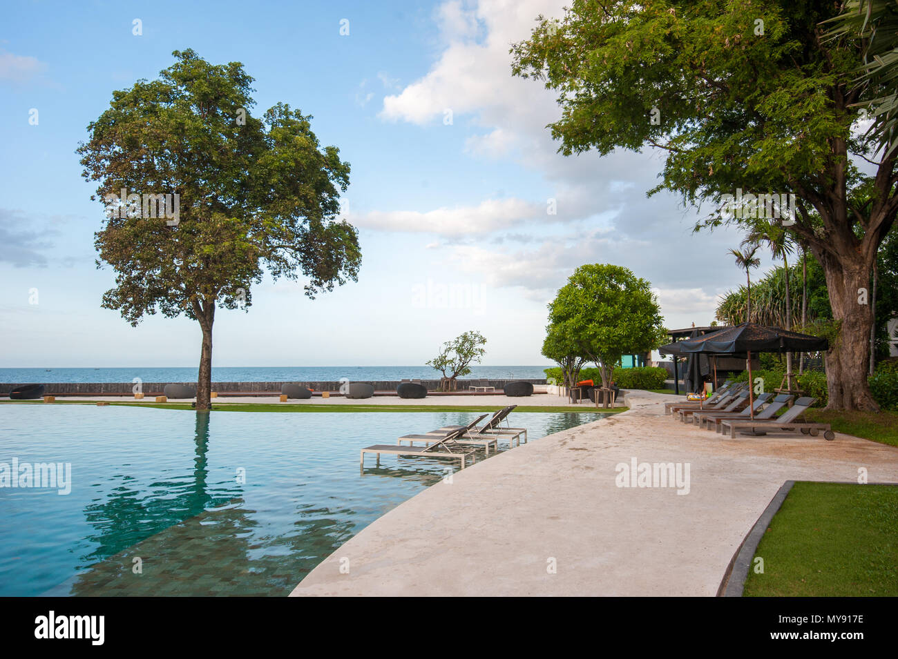 Beautiful swimming pool in resort Stock Photo - Alamy