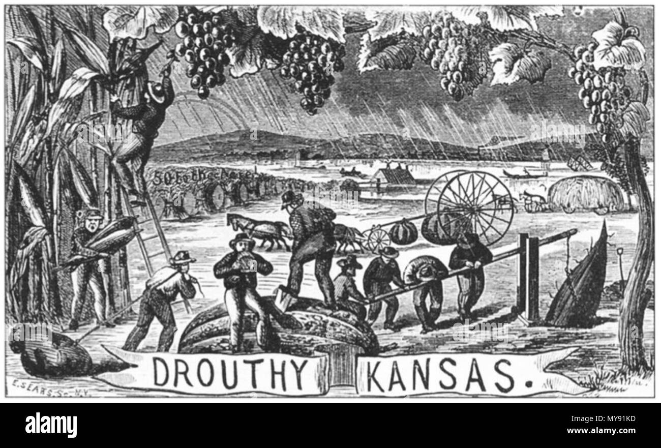 . 'Drouthy Kansas' by Henry Worrall. Oil on canvas. 1869. Henry Worrall ...