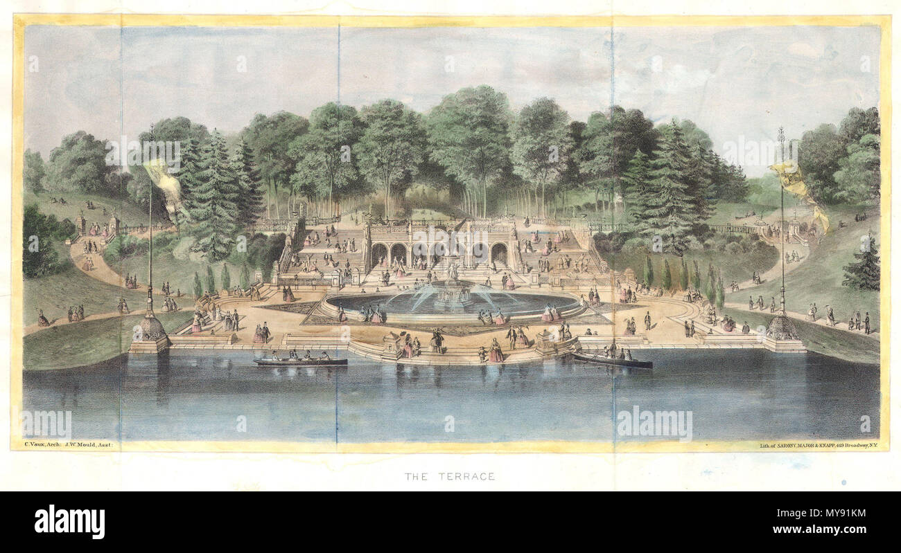 . The Terrace . English: An unusual little view of Bethesda Terrace ...