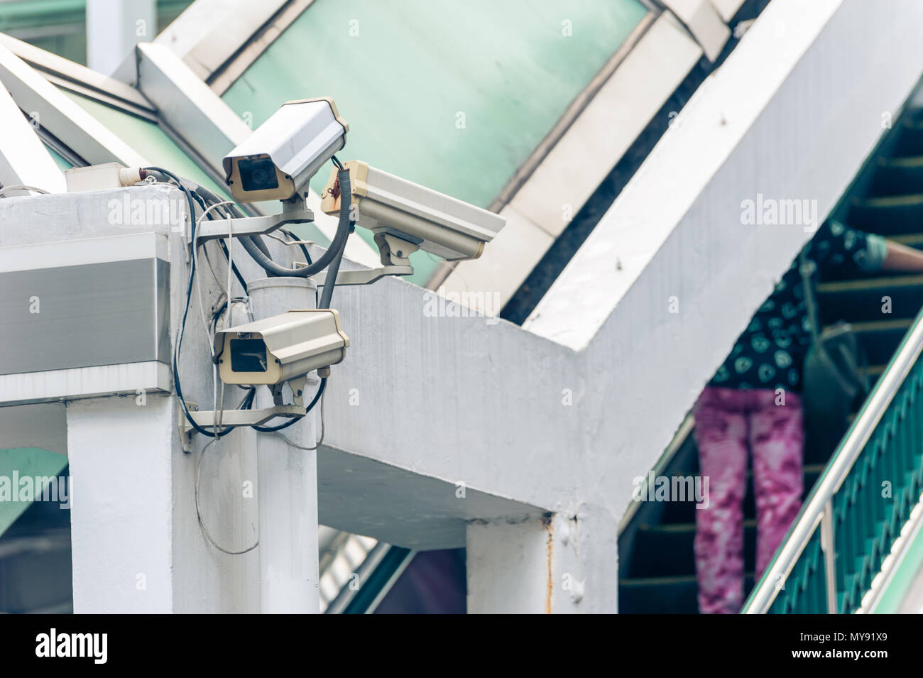 Security guard building stair hi-res stock photography and images - Alamy