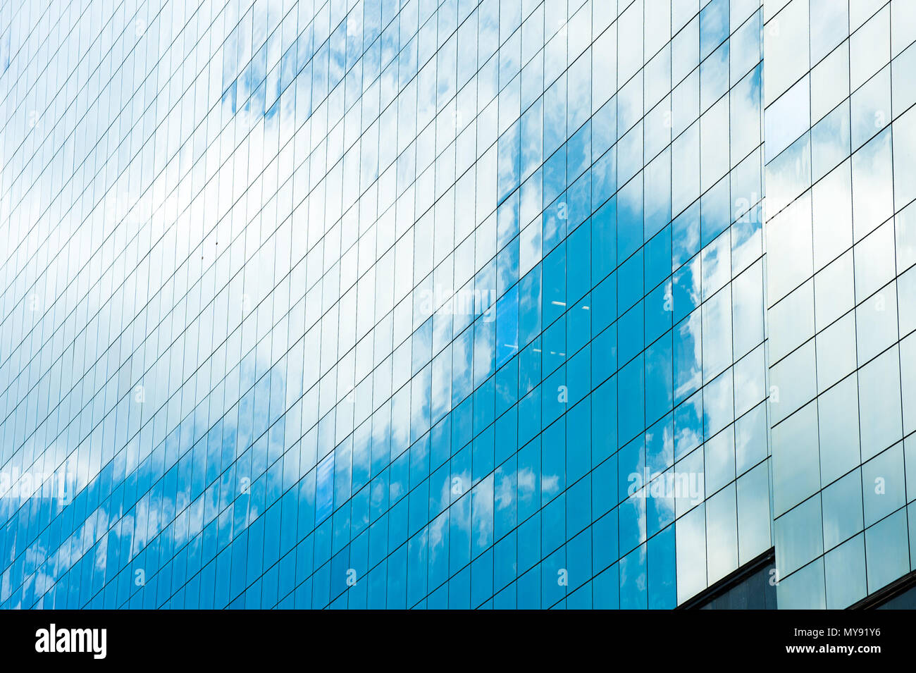 glass on building reflect cloud and sky Stock Photo - Alamy
