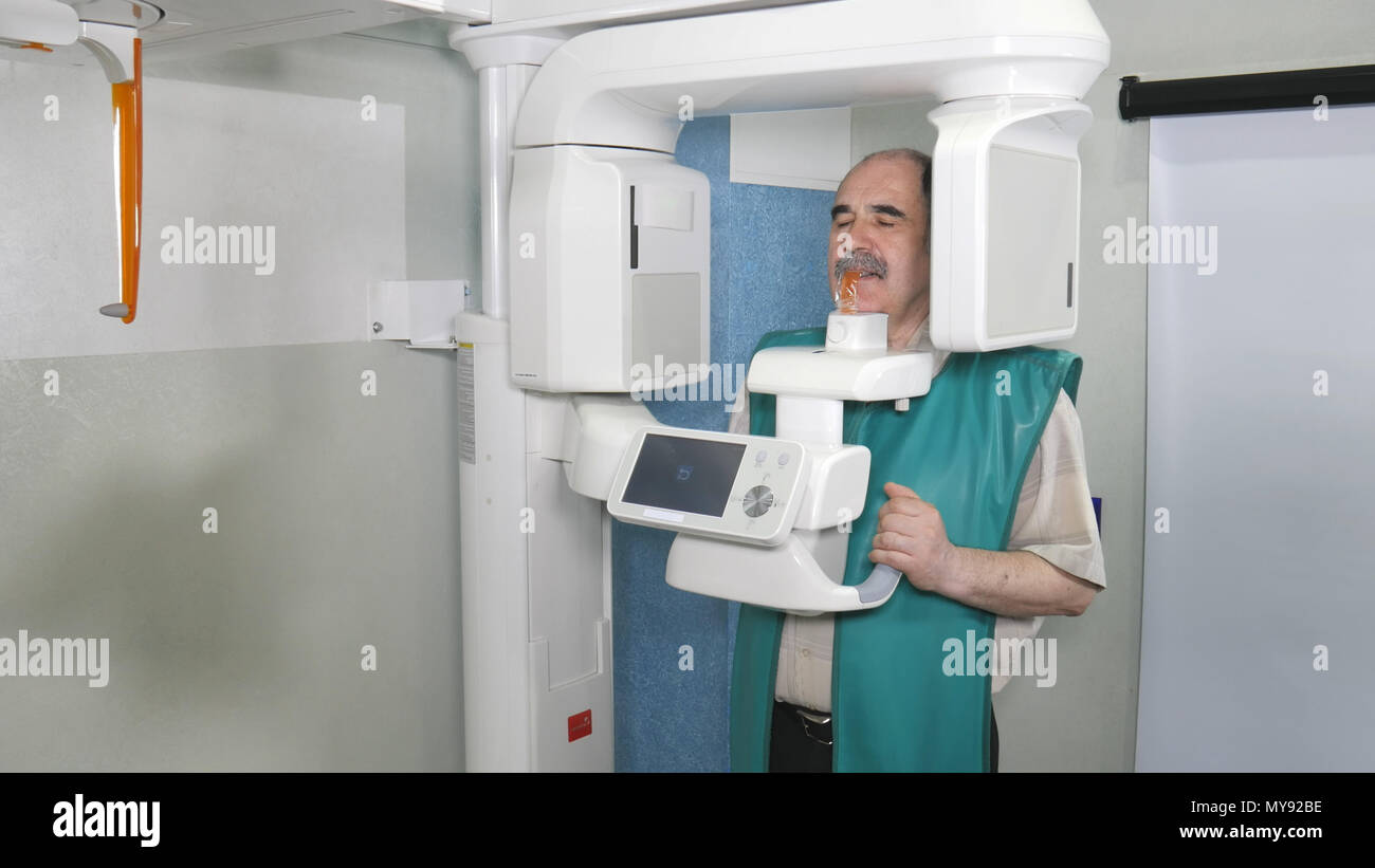 Process of examination of the patient by using panoramic and ...