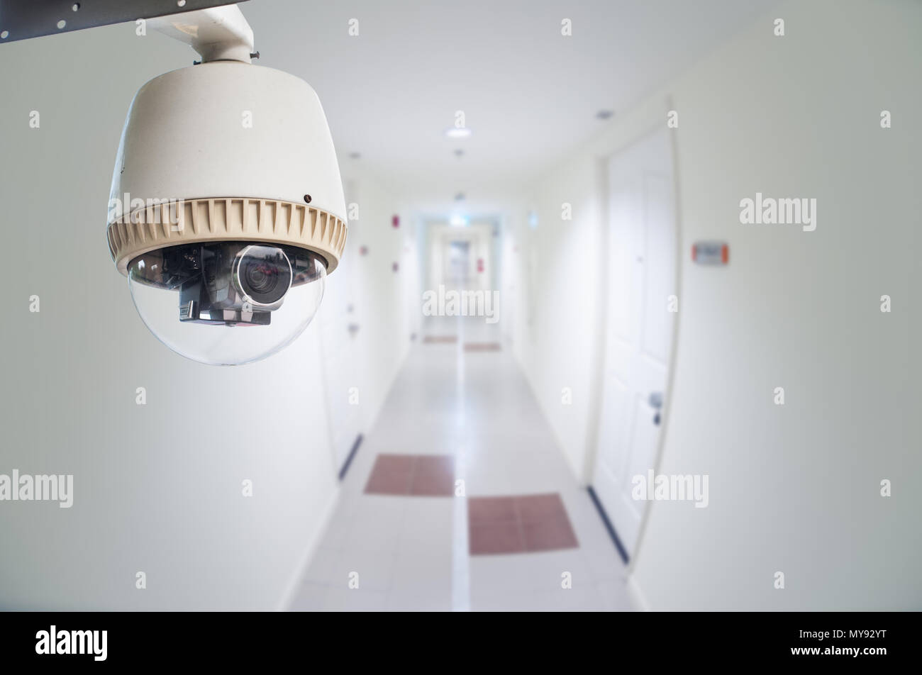 CCTV Camera or surveilance Operating in condominium with fish eye ...