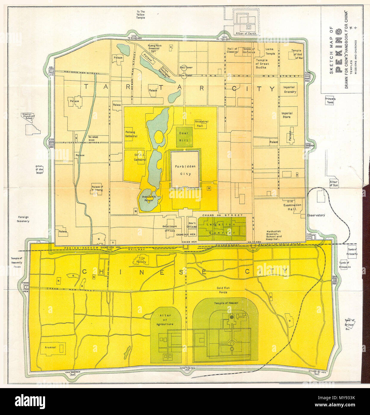 Map of peking hi-res stock photography and images - Alamy