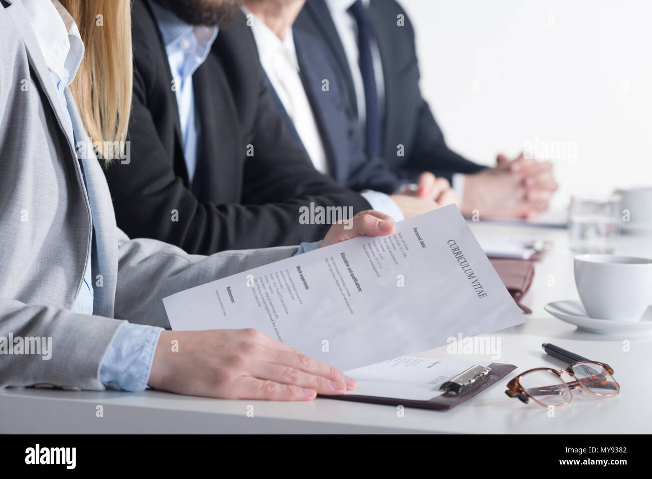 Woman cv job application hi-res stock photography and images - Alamy