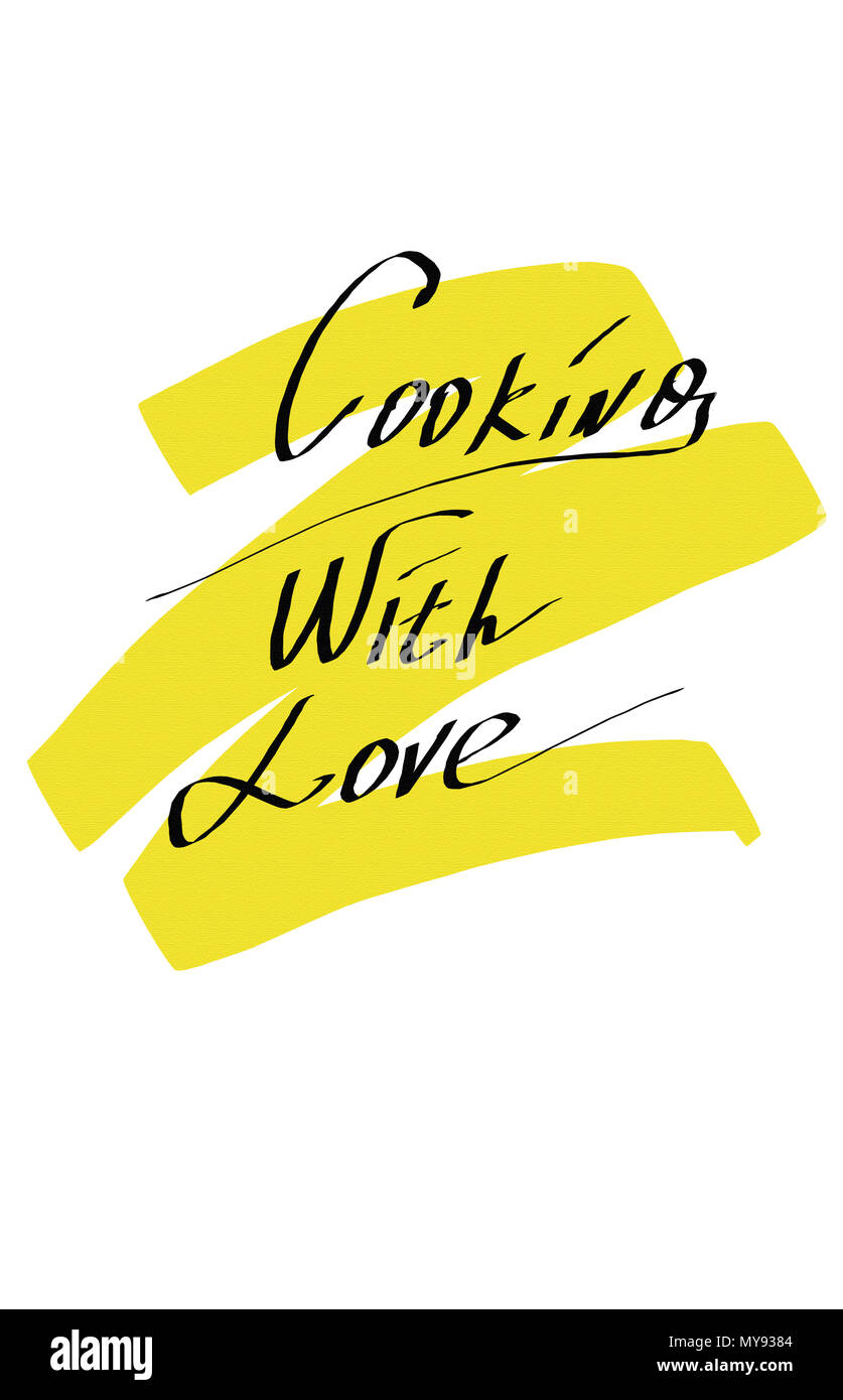 Menu restaurant hand drawn lettering phrase text illustration ...