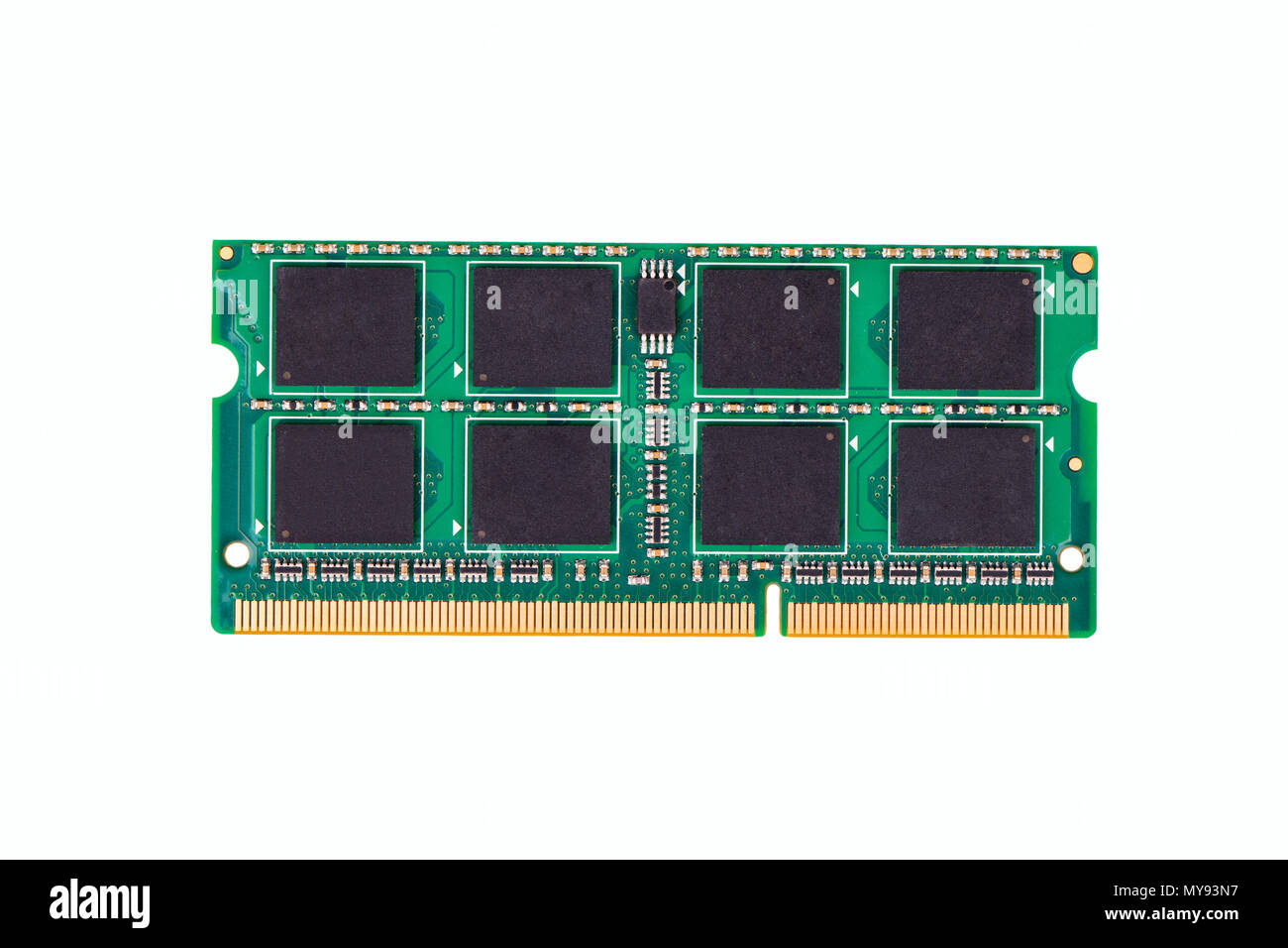 RAM modules for notebook isolated on white background top view Stock ...