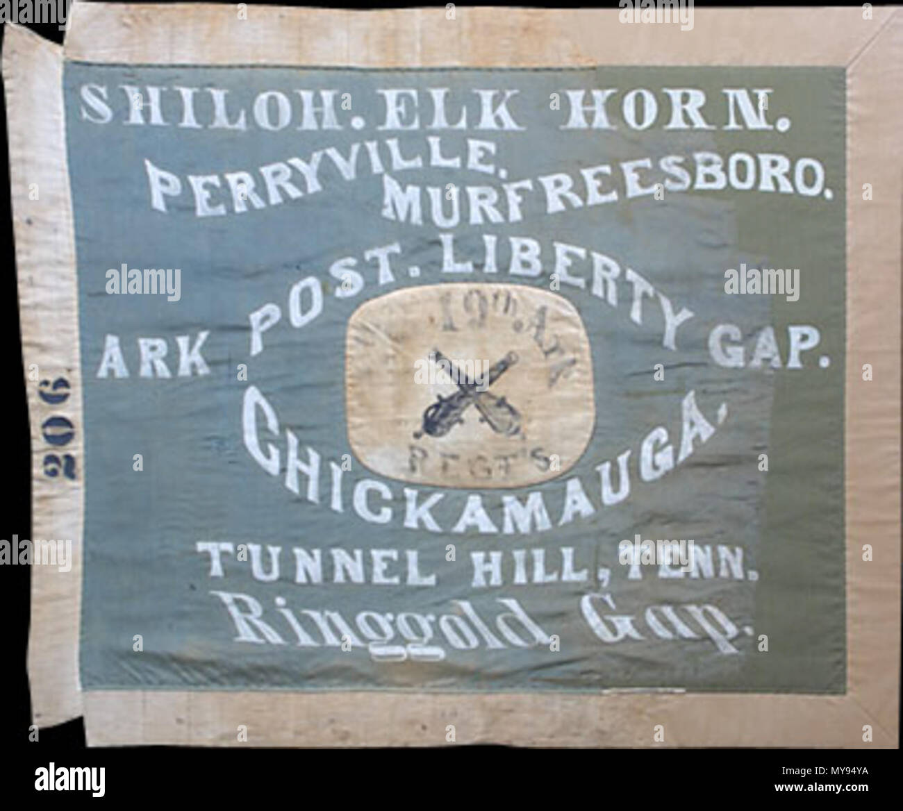 . English: Flag of the 8th and 19th Consolidated Arkansas Infantry ...