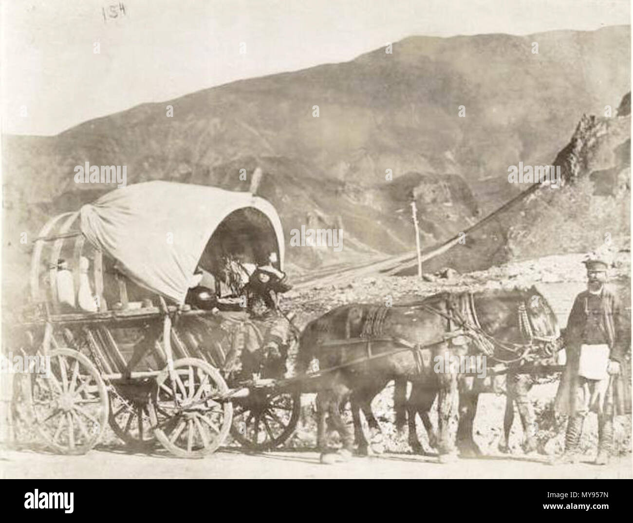 . A Molokans wagon (fourgon). 1870s. Kennan, George, 1845-1924 18 A ...