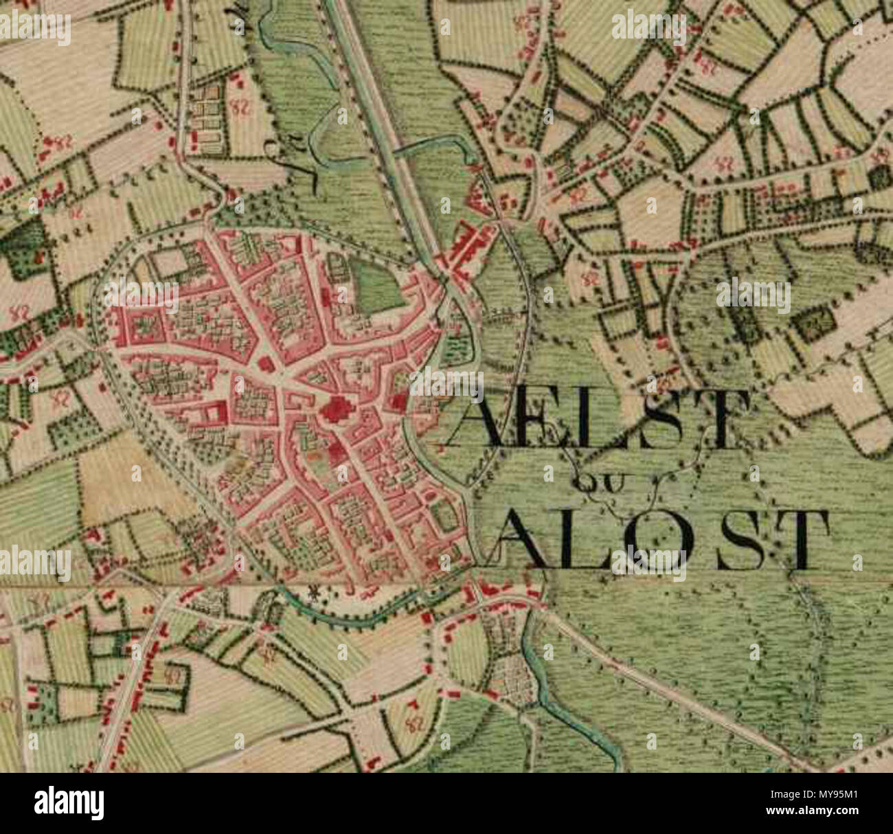Aalst map hi-res stock photography and images - Alamy