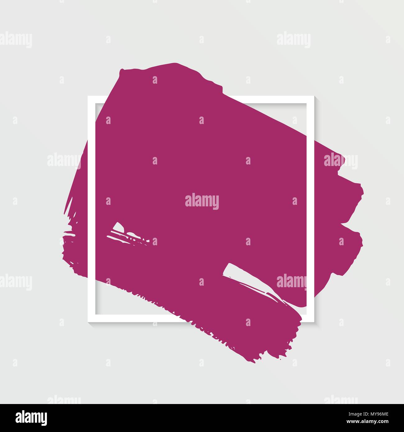 Square frame brush vector Stock Vector Images - Alamy