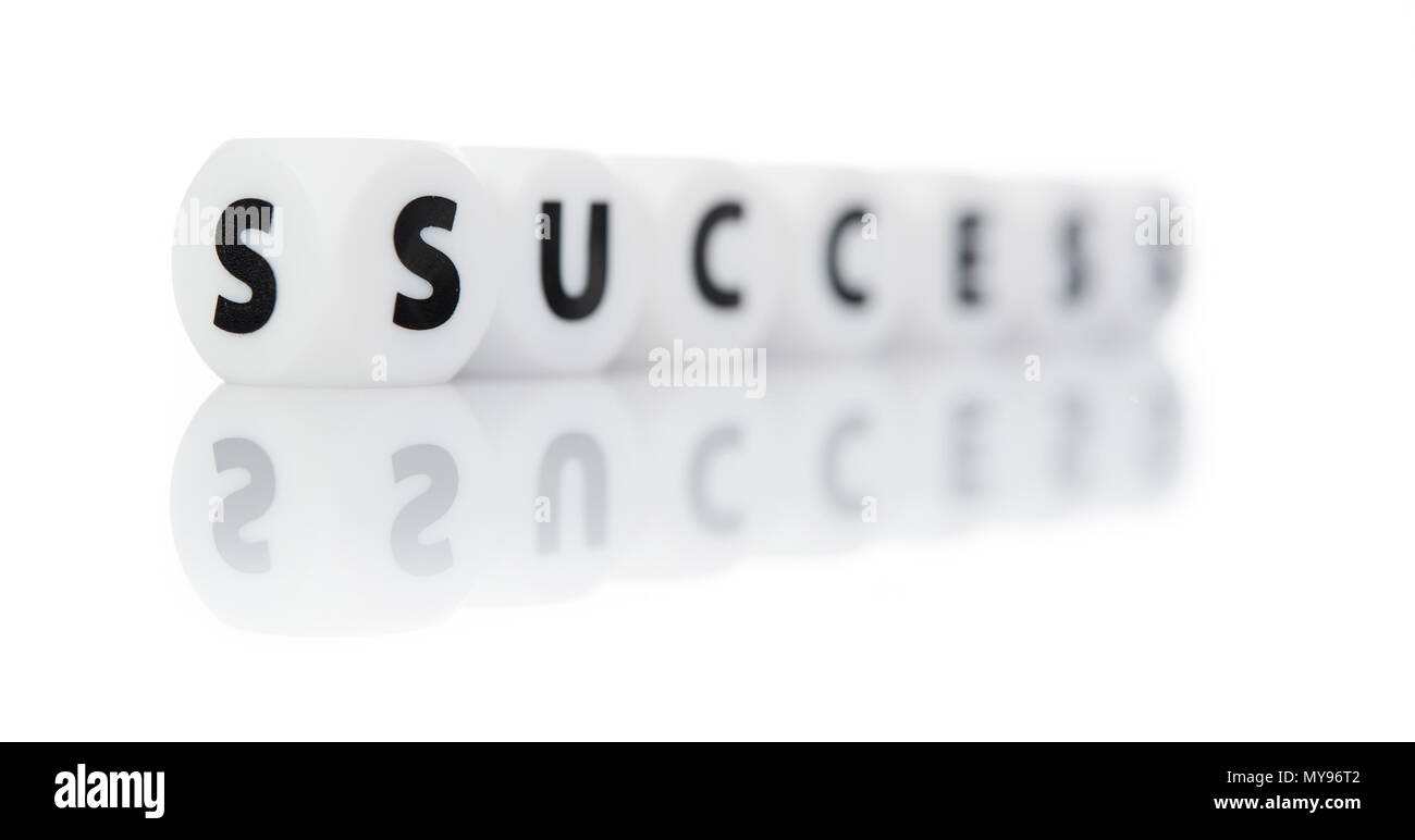 White success block letter with reflection isolate on white background ...