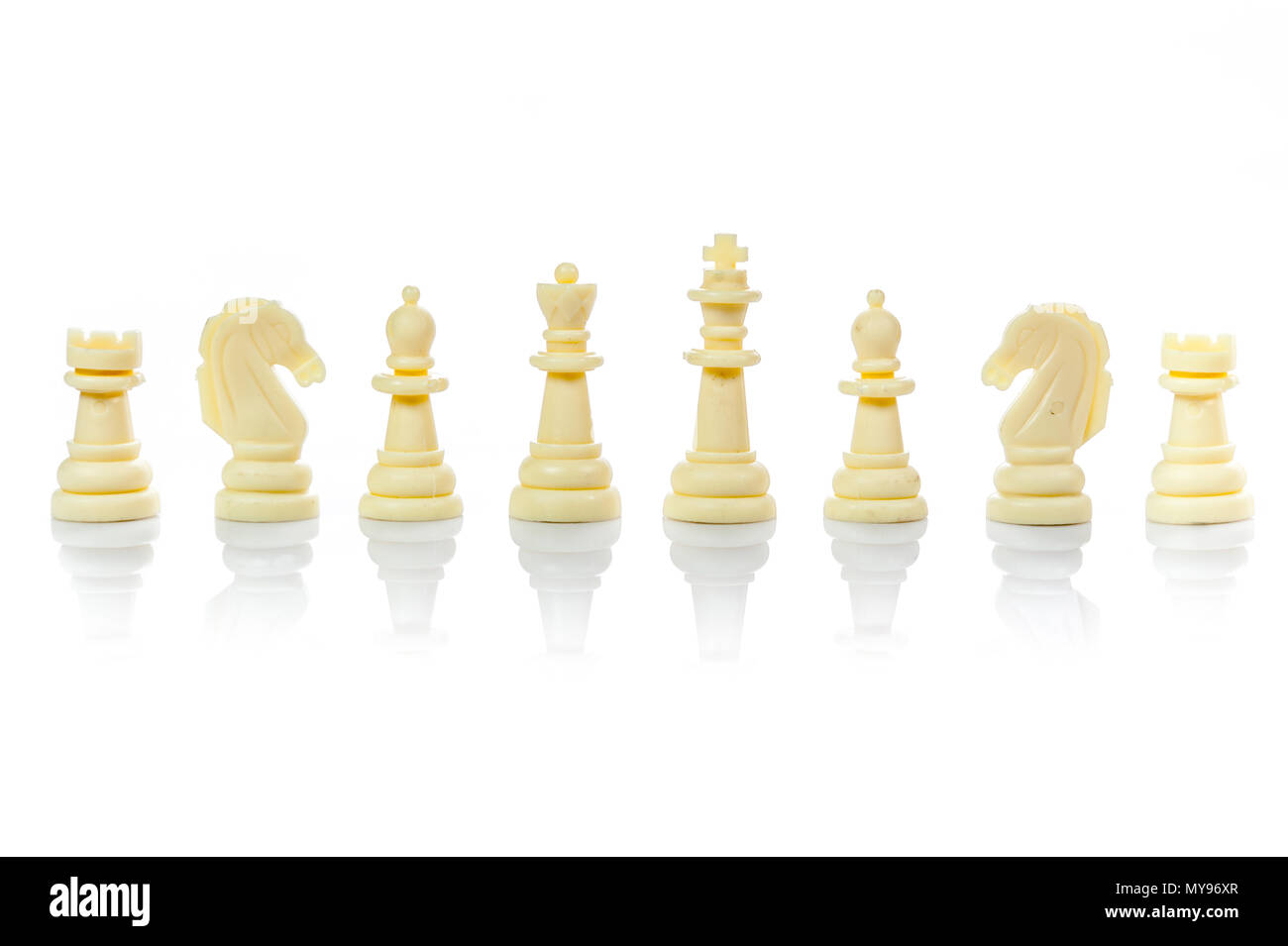 chess pieces isolated on white background Stock Photo - Alamy