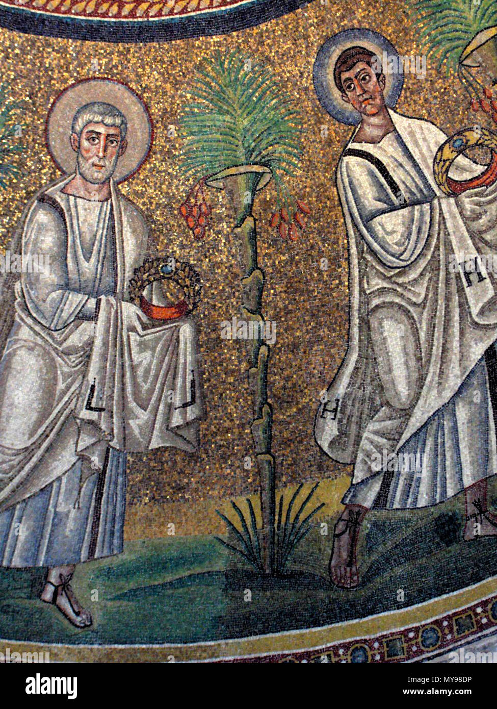. Apostles (detail), Arian Baptistry, Ravenna, Italy . 5 April 2006 ...