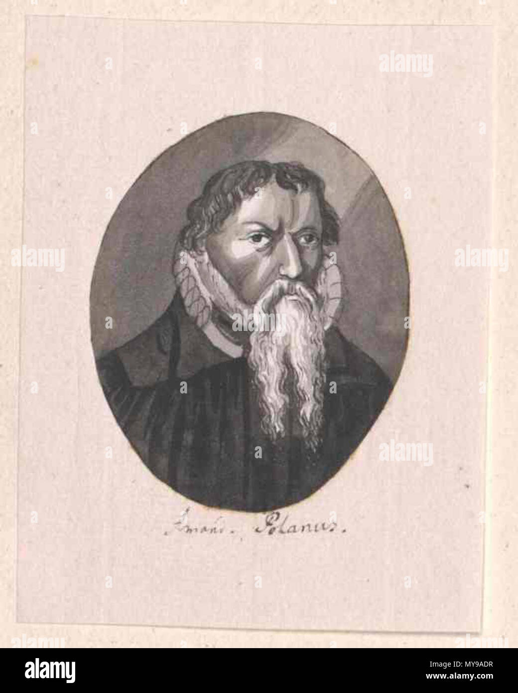 . English: Portrait of Amandus Polanus . 16th or 17th century?. Unknown ...