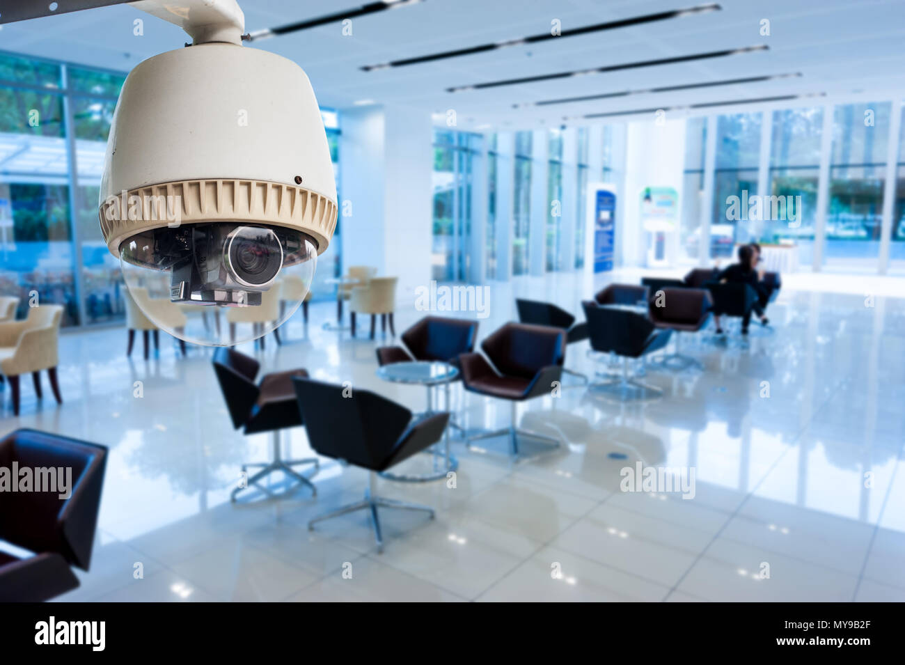 CCTV or surveillance operating in office building Stock Photo - Alamy