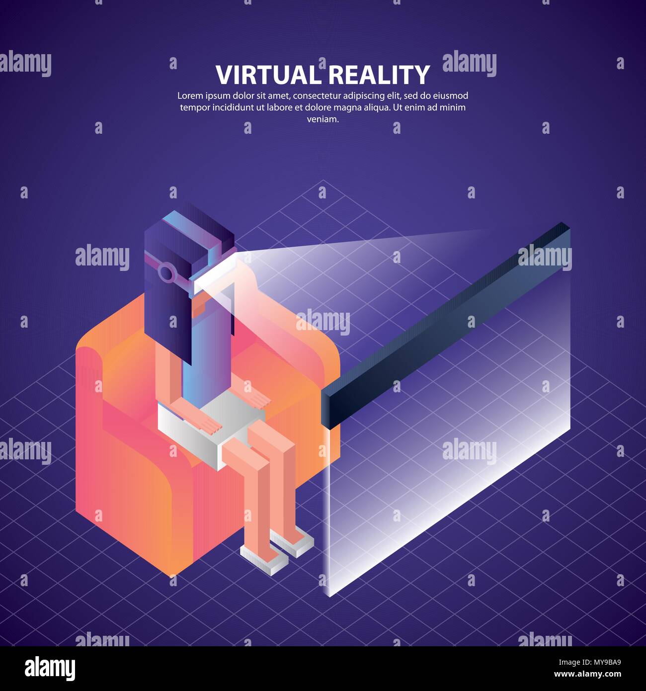 virtual reality isometric Stock Vector Image & Art - Alamy